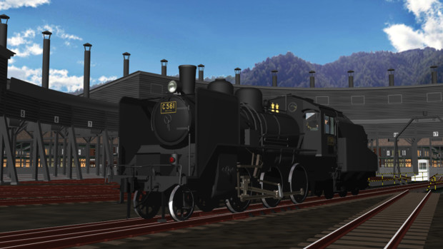 【モデル配布あり】C56 1号機【MMD鉄道】 / ざ！ さんのイラスト - ニコニコ静画 (イラスト)