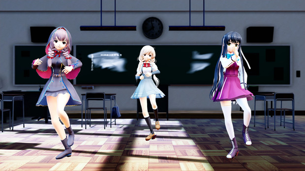 【mmd】艦これ つかさ式 峯雲 神州丸 長波「wherever」 Premium Girls さんのイラスト ニコニコ静画 イラスト