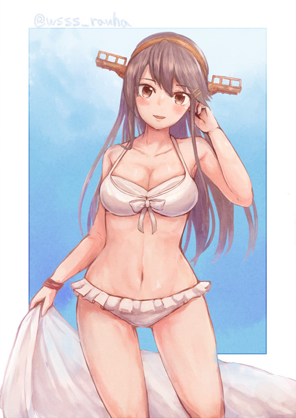 水着榛名 Wss さんのイラスト ニコニコ静画 イラスト