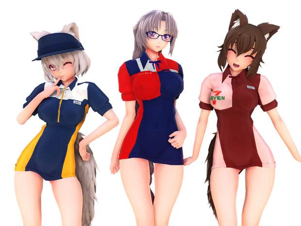 MMD ミニタイトコンビニ / MIT$U さんのイラスト - ニコニコ静画 (イラスト)