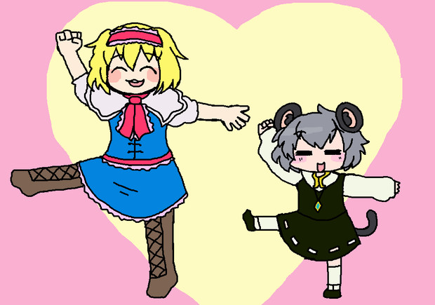 NYN姉貴とICG姉貴が一緒にポーズをとる / winter さんのイラスト - ニコニコ静画 (イラスト)