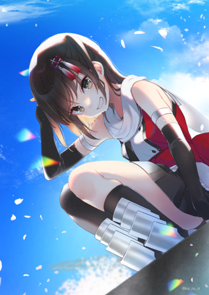 川内「にかっ」 こるり さんのイラスト ニコニコ静画 イラスト