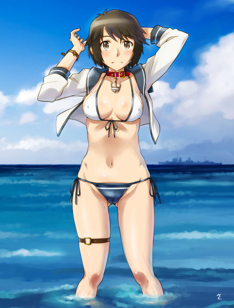 改めて進水日記念なんてちょっと緊張するぜ さめいく さんのイラスト ニコニコ静画 イラスト