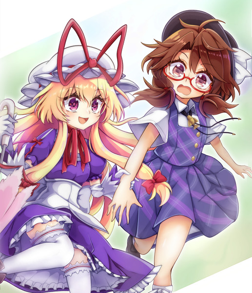 菫子ちゃんと謎の美少女ゆかりちゃん 欅ちまき さんのイラスト ニコニコ静画 イラスト