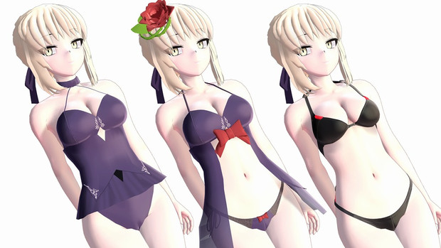 【Fate/MMD】アルトリア【オルタ】Ver1.00【モデル配布】 / Jean さんのイラスト - ニコニコ静画 (イラスト)