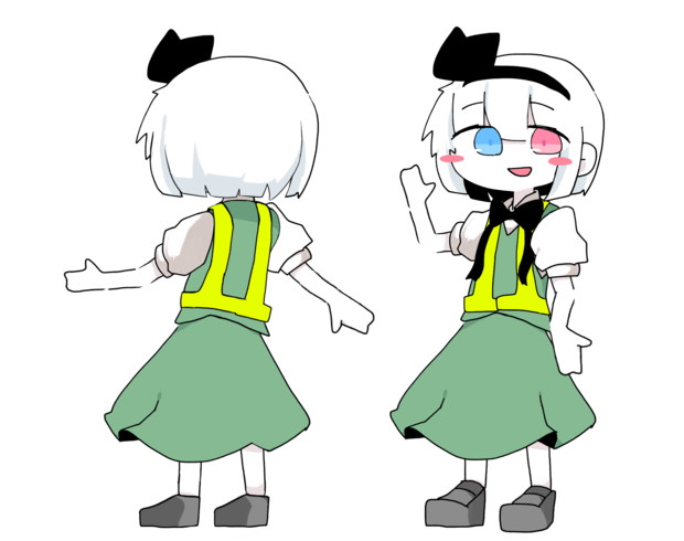 ZRKL姉貴通常・背面組み立てキット:psd / スミ久 さんのイラスト - ニコニコ静画 (イラスト)