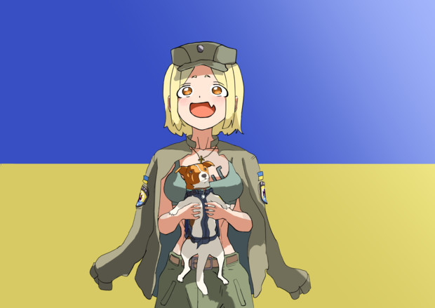 アゾフちゃんとパトロンくん 力久ピコ、あどふぃん さんのイラスト ニコニコ静画 イラスト 