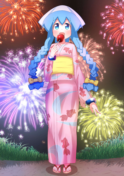 イカちゃんの夏祭り もすび さんのイラスト ニコニコ静画 イラスト