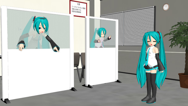 パーテーション配布 / toyotaku3 さんのイラスト - ニコニコ静画 (イラスト)