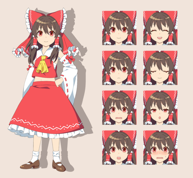 博麗霊夢 立ち絵素材 4rion さんのイラスト ニコニコ静画 イラスト