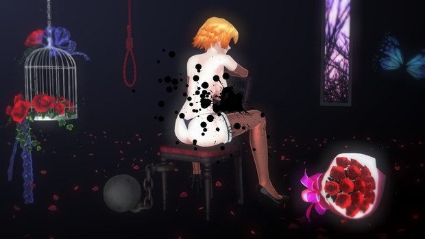 【第2回mmd静画祭】虚ろ ヌバタマ さんのイラスト ニコニコ静画 イラスト