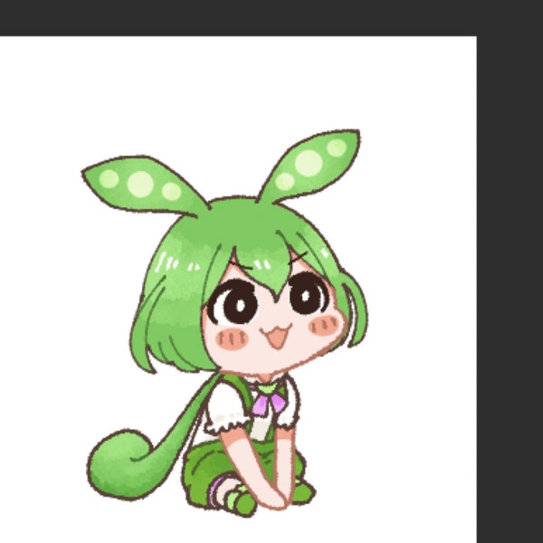 新しいずんだもん立ち絵を描きました 島でドンパチするメイ さんのイラスト ニコニコ静画 イラスト