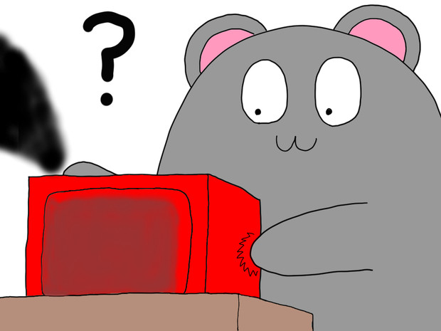 何もしてないけど電子レンジが壊れたねずみ お絵かきねずみ さんのイラスト ニコニコ静画 イラスト