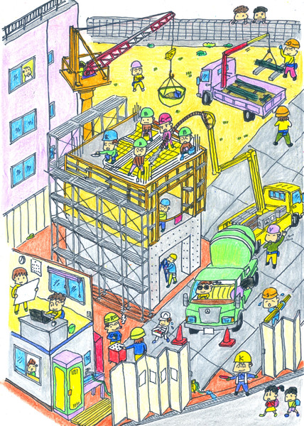建設現場で働く少年たち Akisen さんのイラスト ニコニコ静画 イラスト