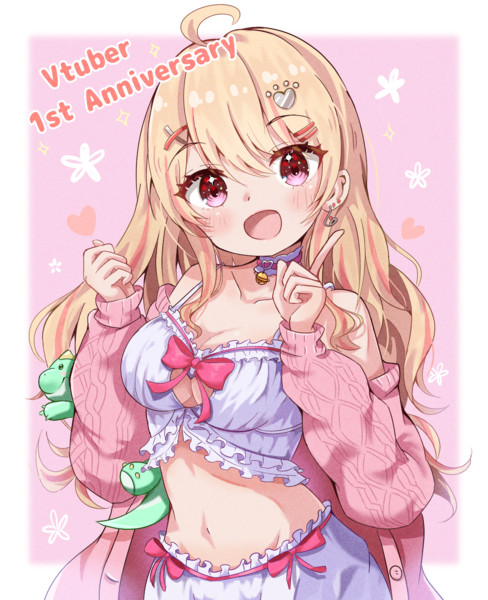 にしのんさん VTuber活動1周年記念イラスト / グリエル さんのイラスト - ニコニコ静画 (イラスト)