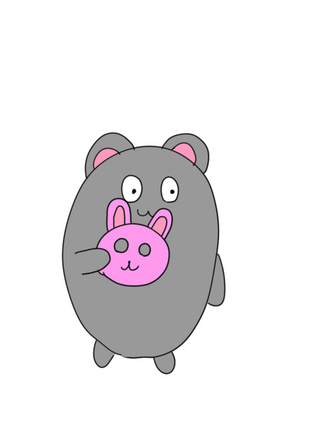 お面を持つねずみ お絵かきねずみ さんのイラスト ニコニコ静画 イラスト
