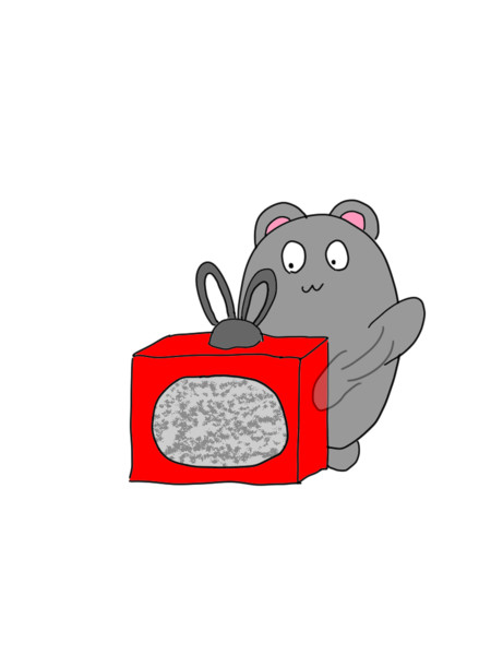 テレビをたたくねずみ お絵かきねずみ さんのイラスト ニコニコ静画 イラスト