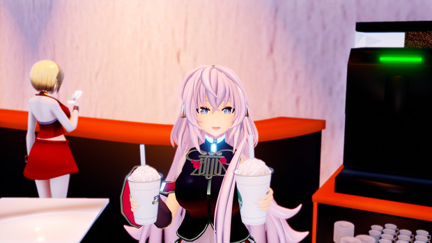 【第4回mmd静画祭】ルカ姉とカフェデート。 鷹音ソウ さんのイラスト ニコニコ静画 イラスト