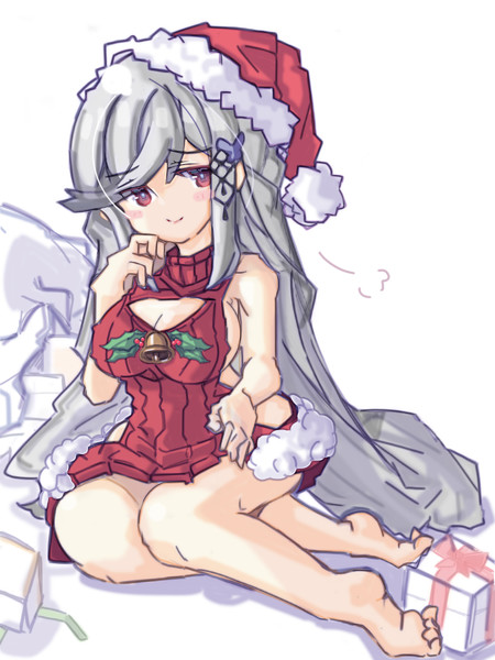 【アズレン】ダンケルクさんにdtをころころするサンタ服を 氏緒 さんのイラスト ニコニコ静画 イラスト