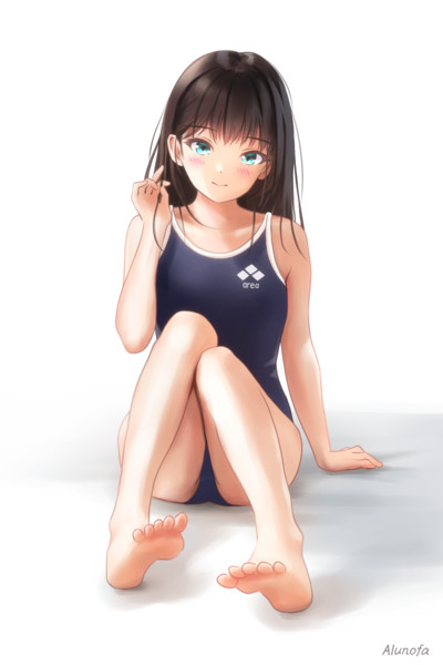 スクール水着の女の子 ルノファ さんのイラスト ニコニコ静画 イラスト