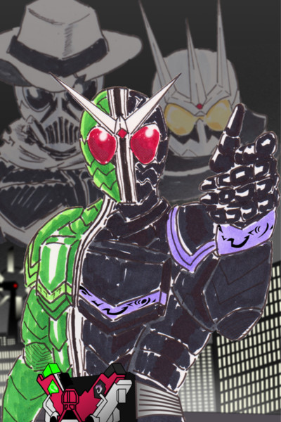 風都の”仮面ライダー” 十三郎 さんのイラスト ニコニコ静画 イラスト