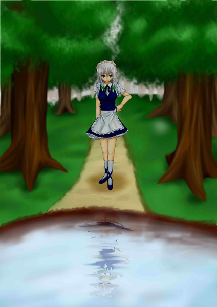 十六夜咲夜（曇天） 畑山香樹 さんのイラスト ニコニコ静画 イラスト
