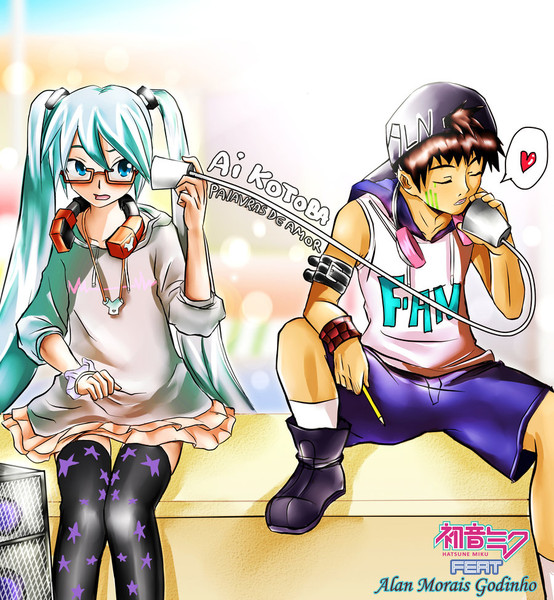 Ai Kotoba - Miku x Alan (Fanmade) / darkhirkey さんのイラスト - ニコニコ静画 (イラスト)