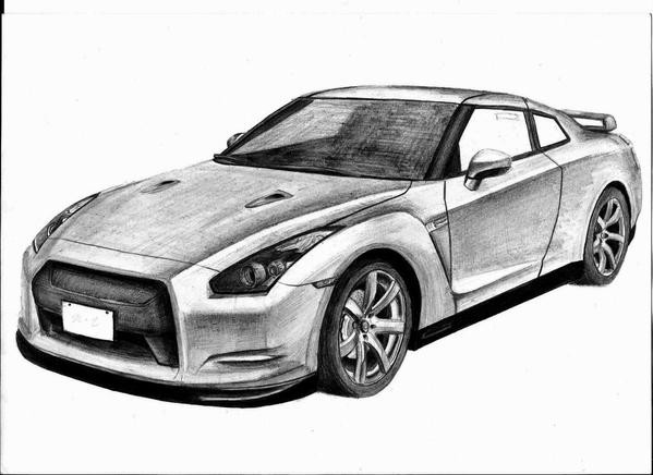 日産 GT-R R35 / contemode さんのイラスト - ニコニコ静画 (イラスト)