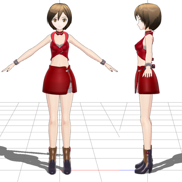 【MMD-OMF7 遅刻】meiko V3 / ゲゲ さんのイラスト - ニコニコ静画 (イラスト)