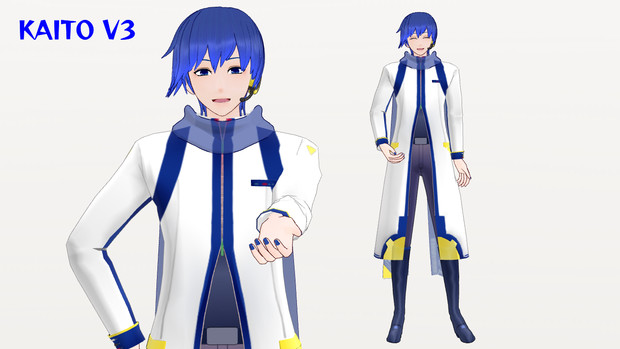 ありた式 KAITO V3【モデル配布】 / ありた葵 さんのイラスト - ニコニコ静画 (イラスト)