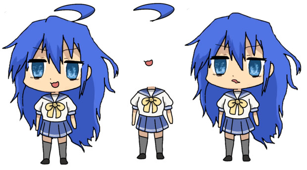 根菜☆ZRKL姉貴 制服差分 / 右る さんのイラスト - ニコニコ静画 (イラスト)