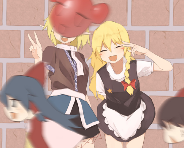 記念写真をとるSZJOKER - ニコニコ静画 (イラスト)